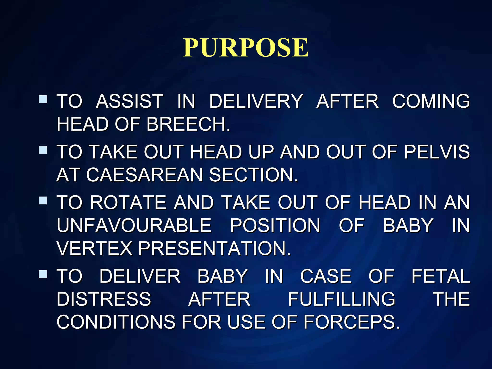 Forceps delivery | PPT