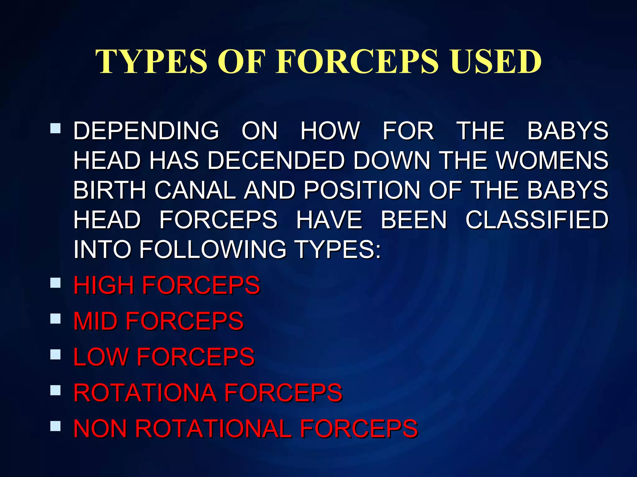 Forceps delivery | PPT