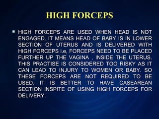 Forceps delivery | PPT | Pregnancy | Reproductive Health