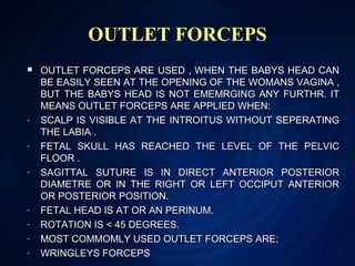 Forceps delivery | PPT