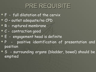 Forceps delivery for bsc nursing student | PPT