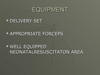 Forceps delivery for bsc nursing student | PPT