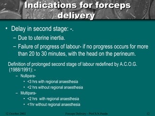 Forceps Delivery Overview Obstetrics.ppt