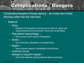 Forceps Delivery Overview Obstetrics.ppt