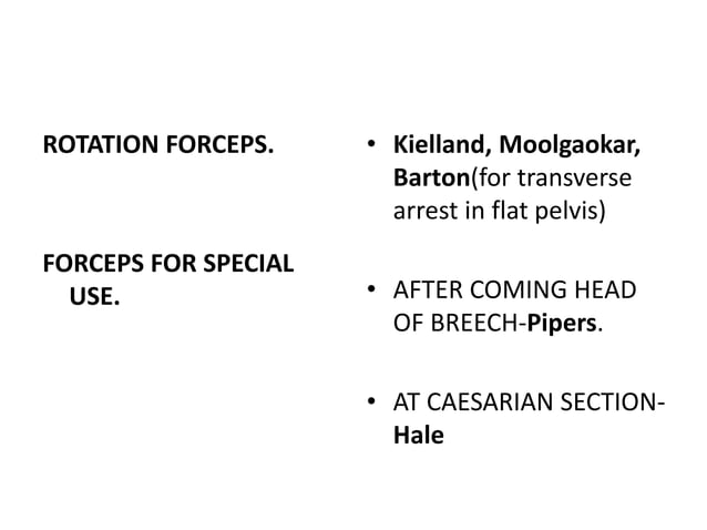 FORCEPS_DELIVERY_AND_VACCUM_EXTRACTION.ppt | Pregnancy | Reproductive ...