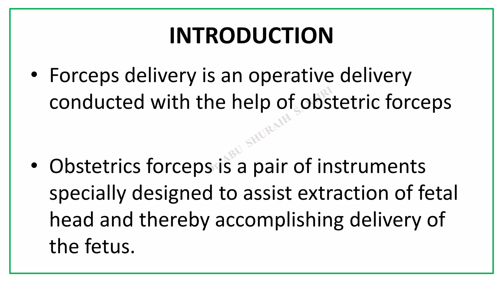 Forceps delivery and vacuum extraction | PPT