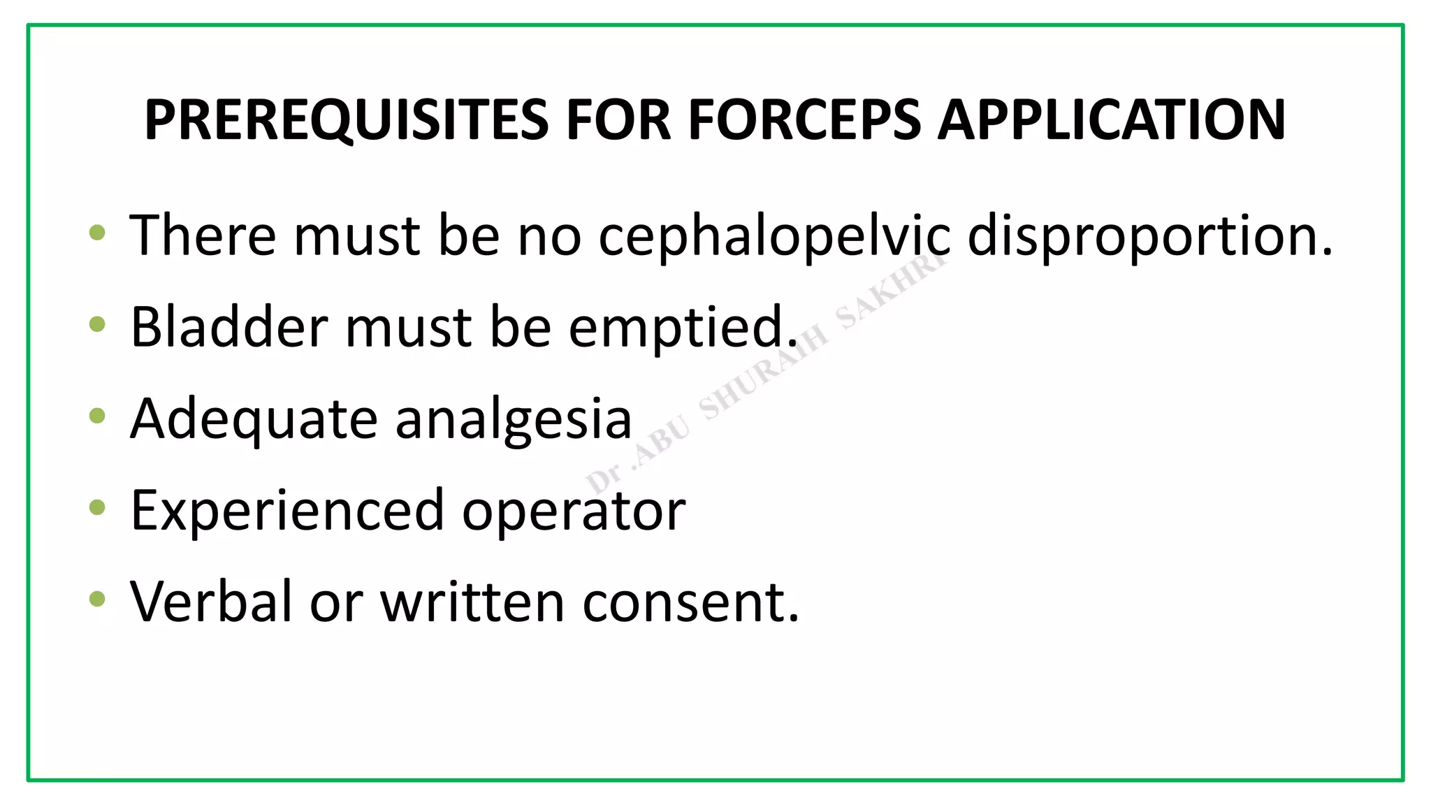 Forceps delivery and vacuum extraction | PPT