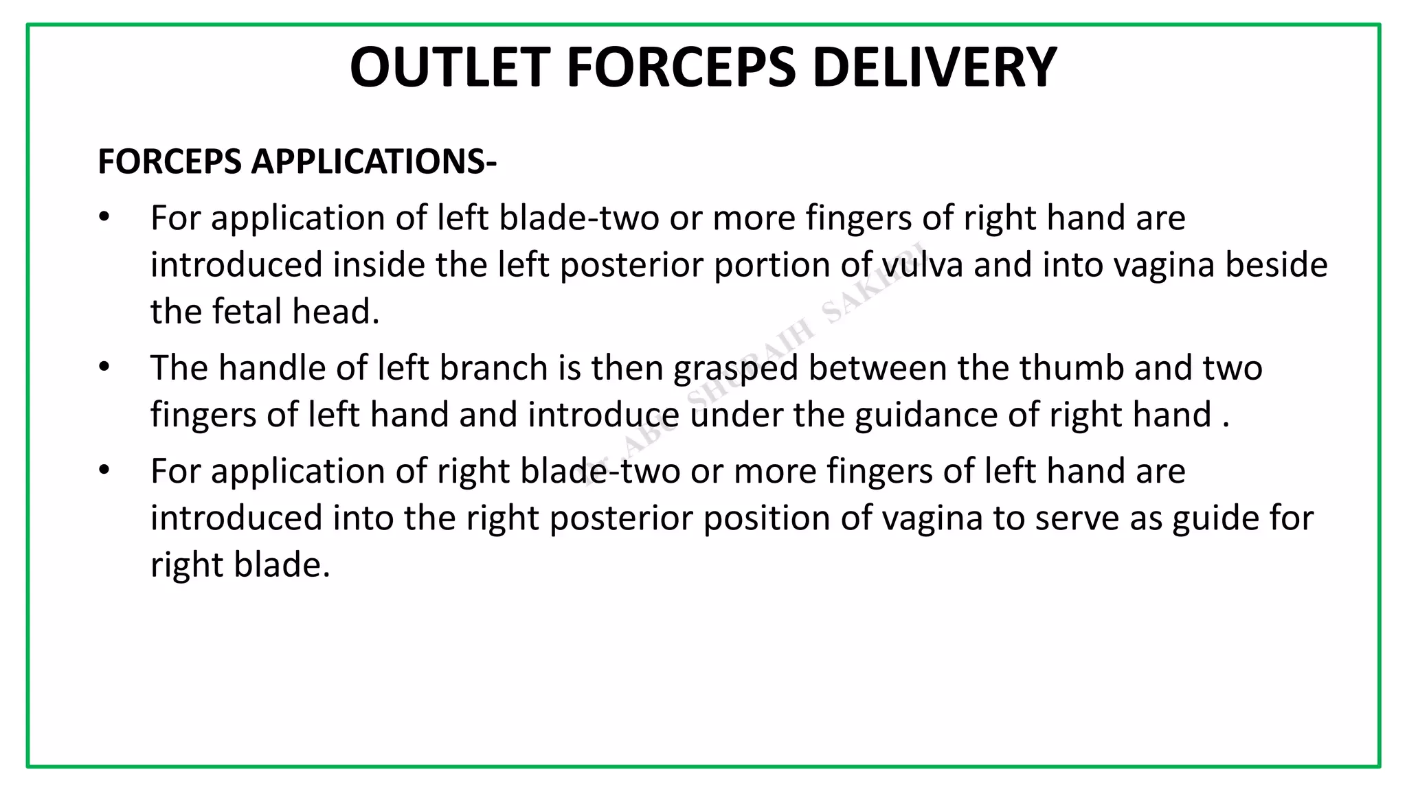 Forceps delivery and vacuum extraction | PPT