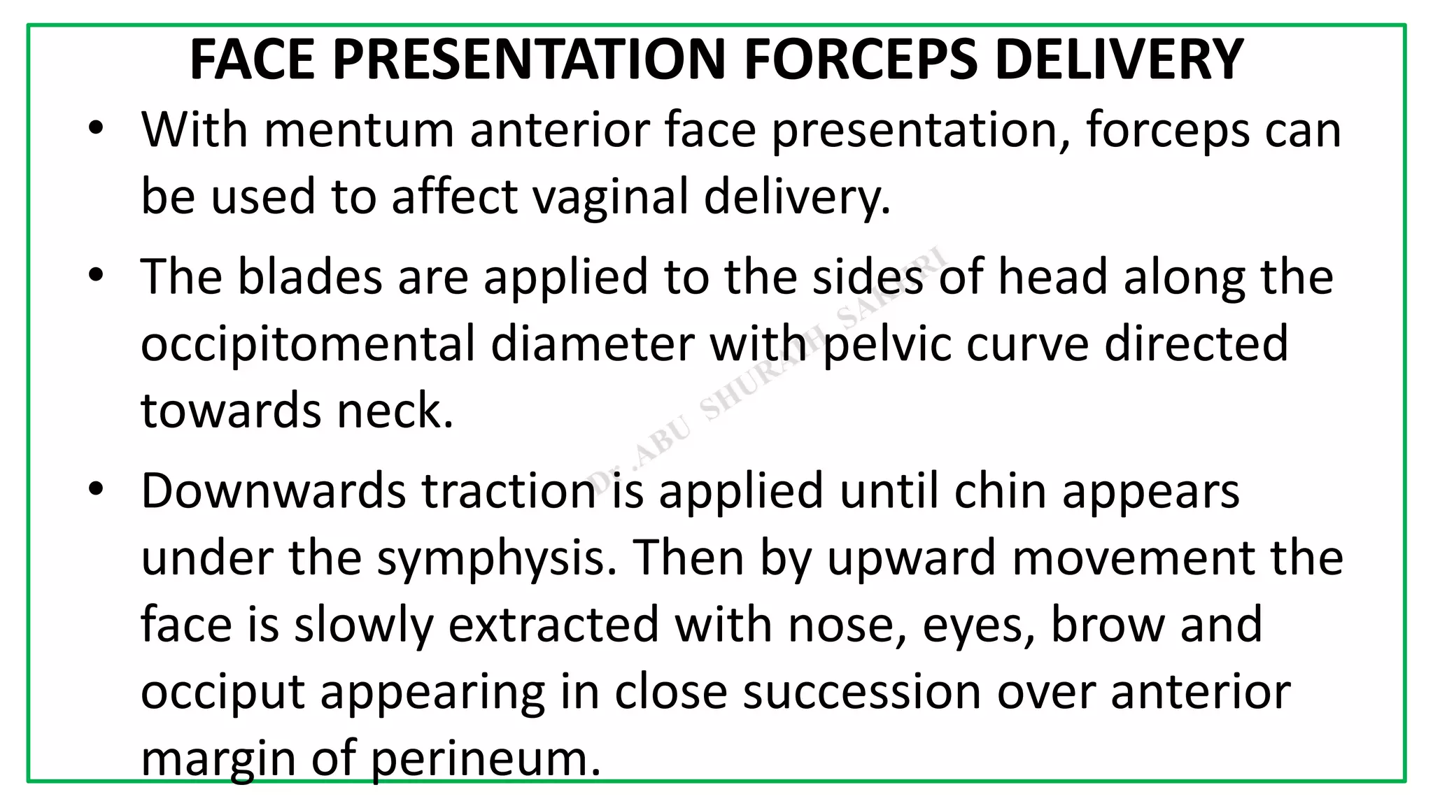 Forceps delivery and vacuum extraction | PPT