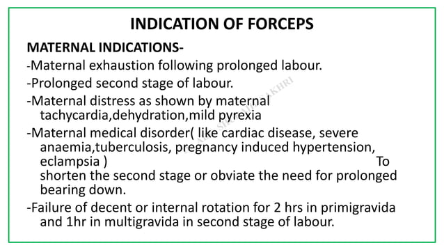 Forceps delivery and vacuum extraction | PPT | Pregnancy | Reproductive ...