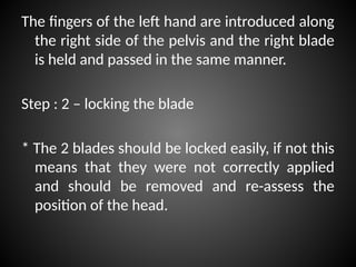 FORCEPS DELIVERY types ,steps,management ppt | PPT