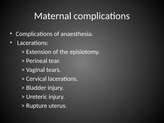 FORCEPS DELIVERY types ,steps,management ppt | PPTX