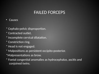 FORCEPS DELIVERY types ,steps,management ppt | PPT
