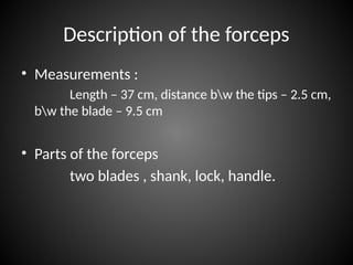 FORCEPS DELIVERY types ,steps,management ppt | PPT