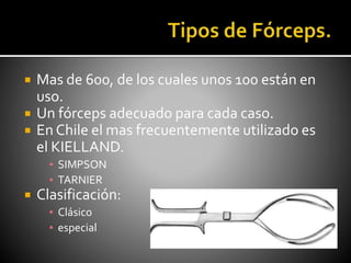 Forceps obstetricia | PPTX