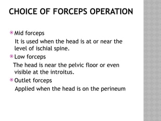 Forceps operation Procedure for nursing students OBG | PPTX