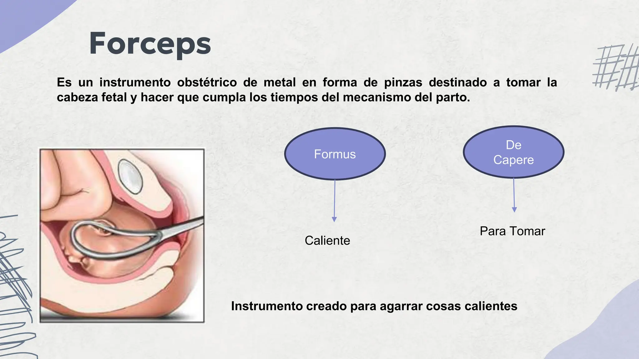 Forceps sala de parto 2024 técnica, riesgos y beneficio | PPTX