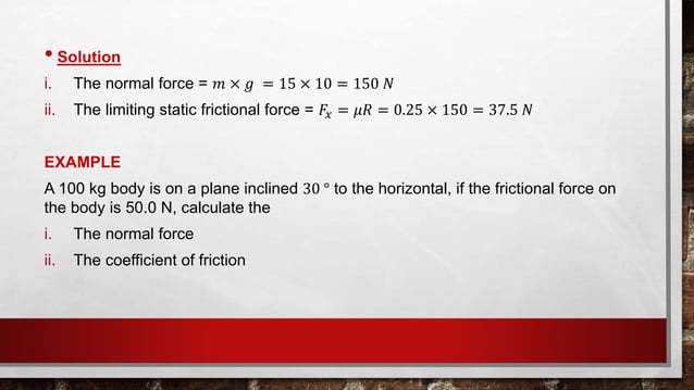 Forces(Frictional force) | PPT