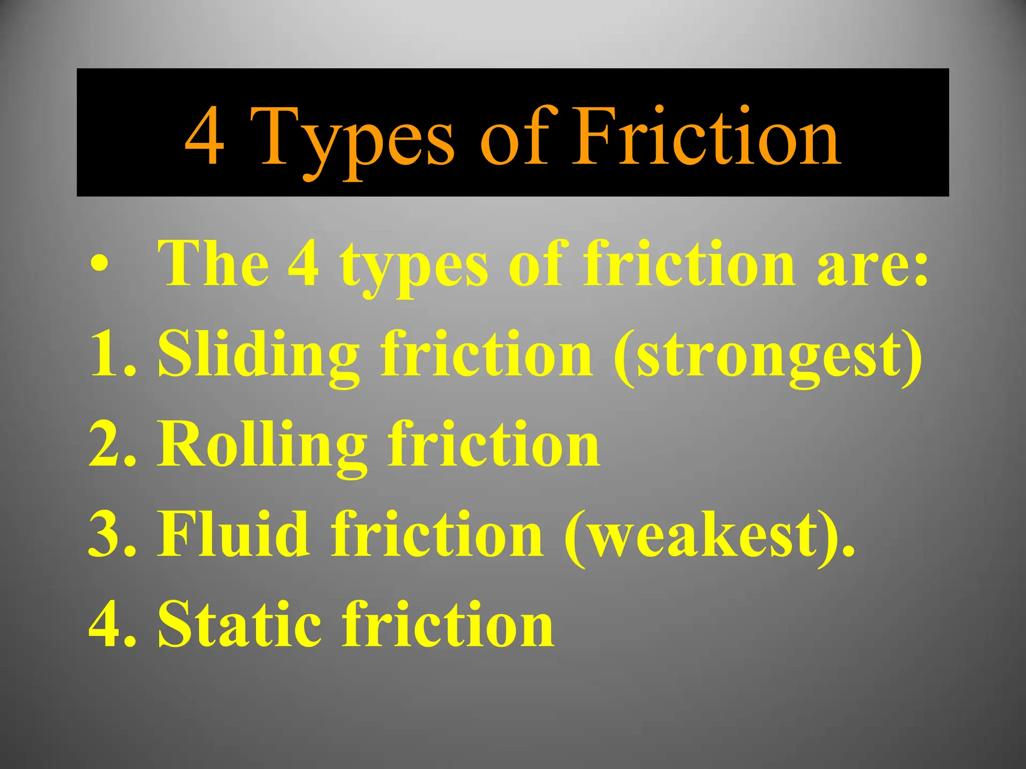 Types of forces , Static, Friction, Gravitation | PPT