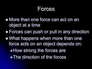 Unit 1: Forces.ppt Grade 7, Law of Motions | PPT