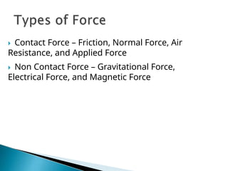 Forces General Science PowerPoint Presentation | PPT