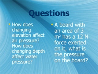 Forces in Fluids Notes | PPT