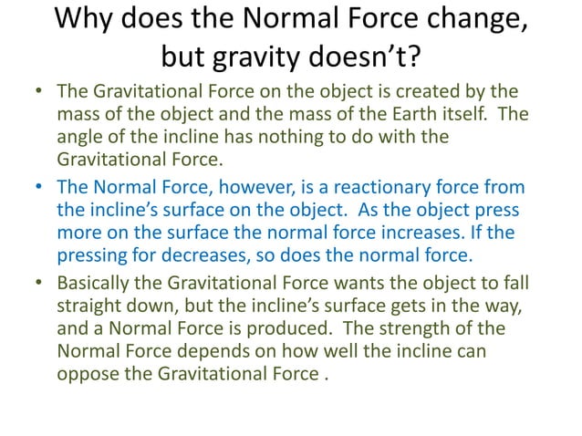 Forces on an Incline | PPTX | Physics | Science