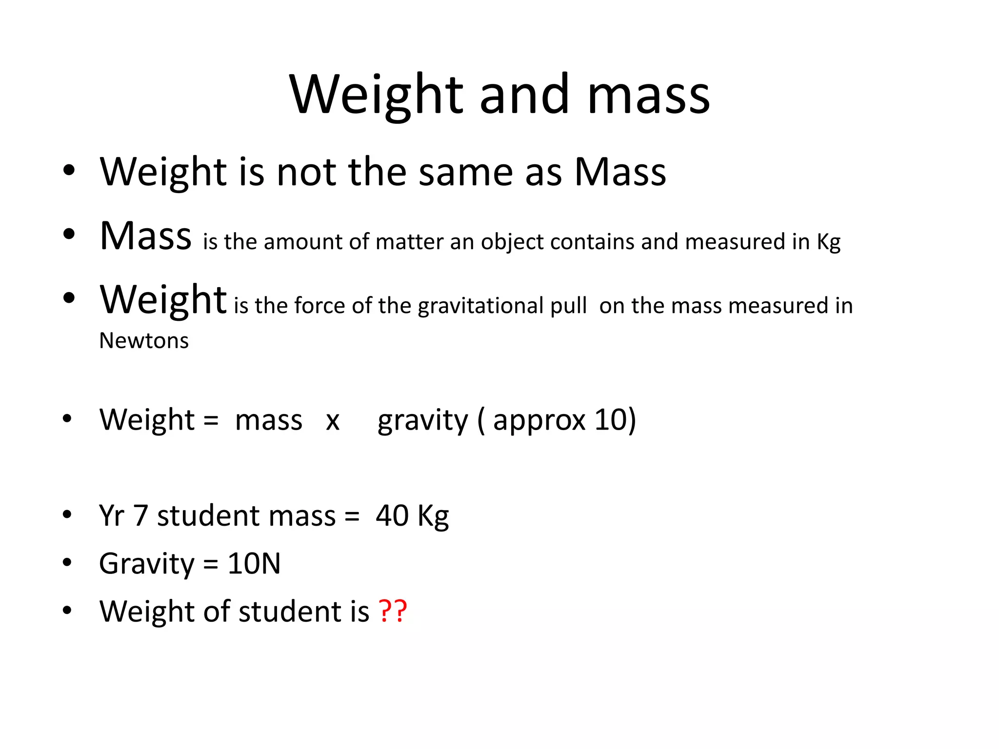 Basic Forces year 10 Physics powerpoint ml | PPTX