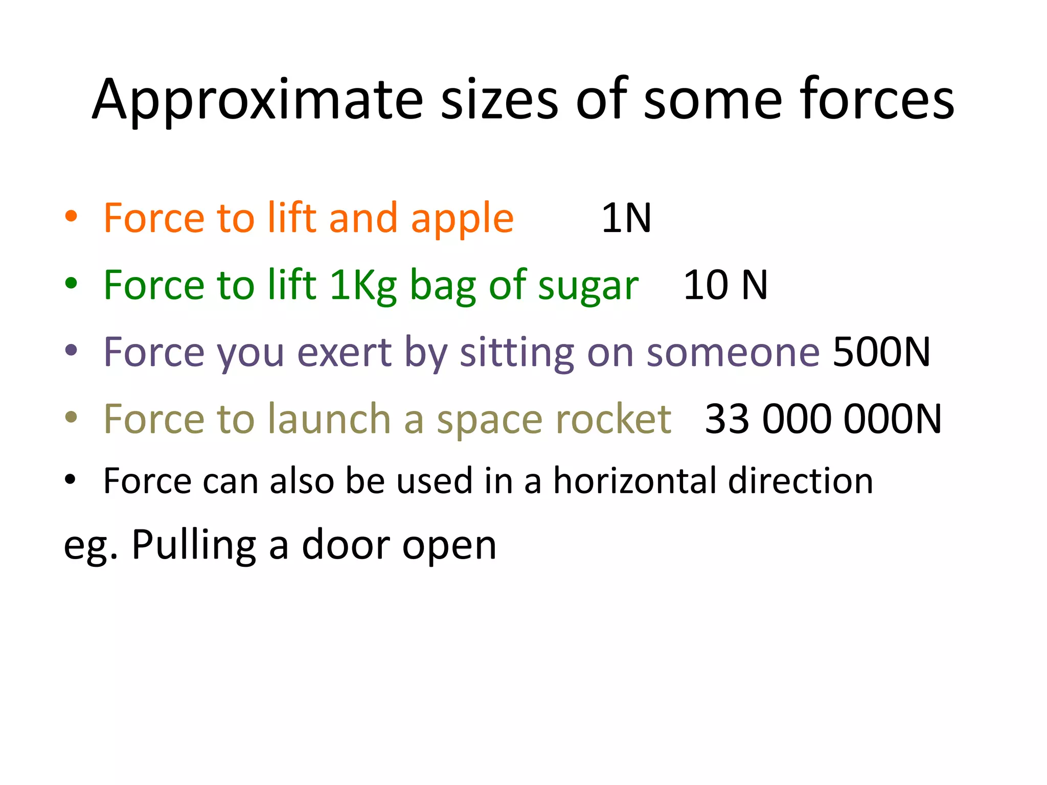 Basic Forces year 10 Physics powerpoint ml | PPTX