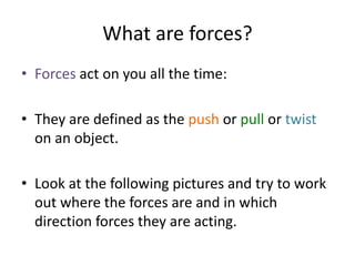 Basic Forces year 10 Physics powerpoint ml | PPTX