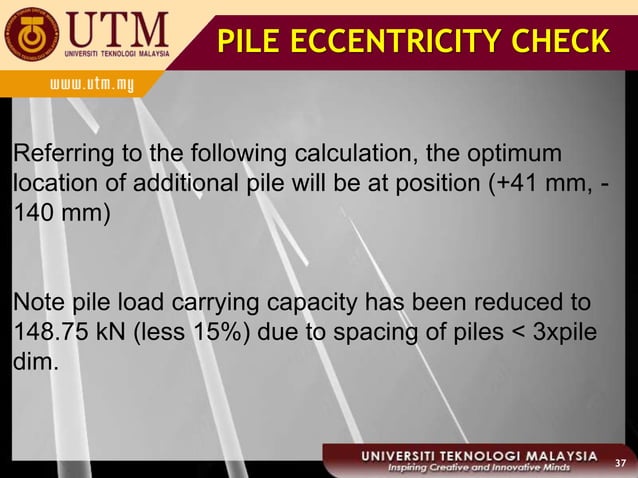 Forces2018 Presentation:The Assessment Of Pile Group Integrity Due To ...