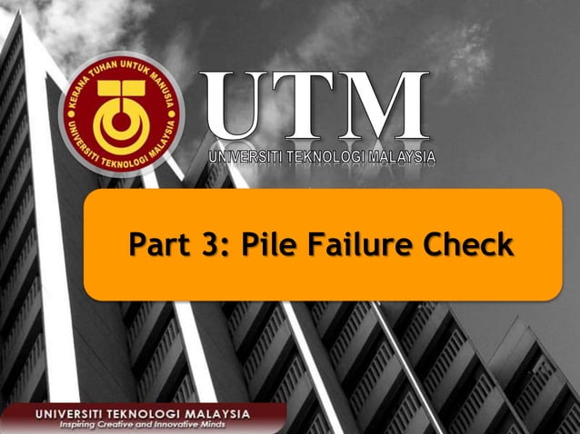 Forces2018 Presentation:The Assessment Of Pile Group Integrity Due To ...