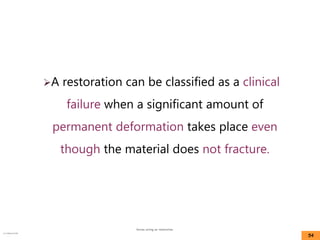 Forces acting on restoration | PPTX