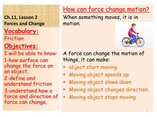 Forces and change g2 | PPTX