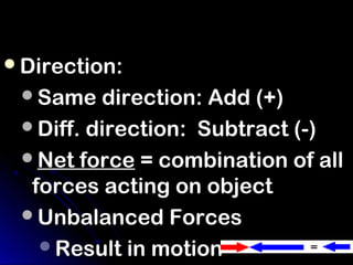 Forces and friction | PPT | Physics | Science
