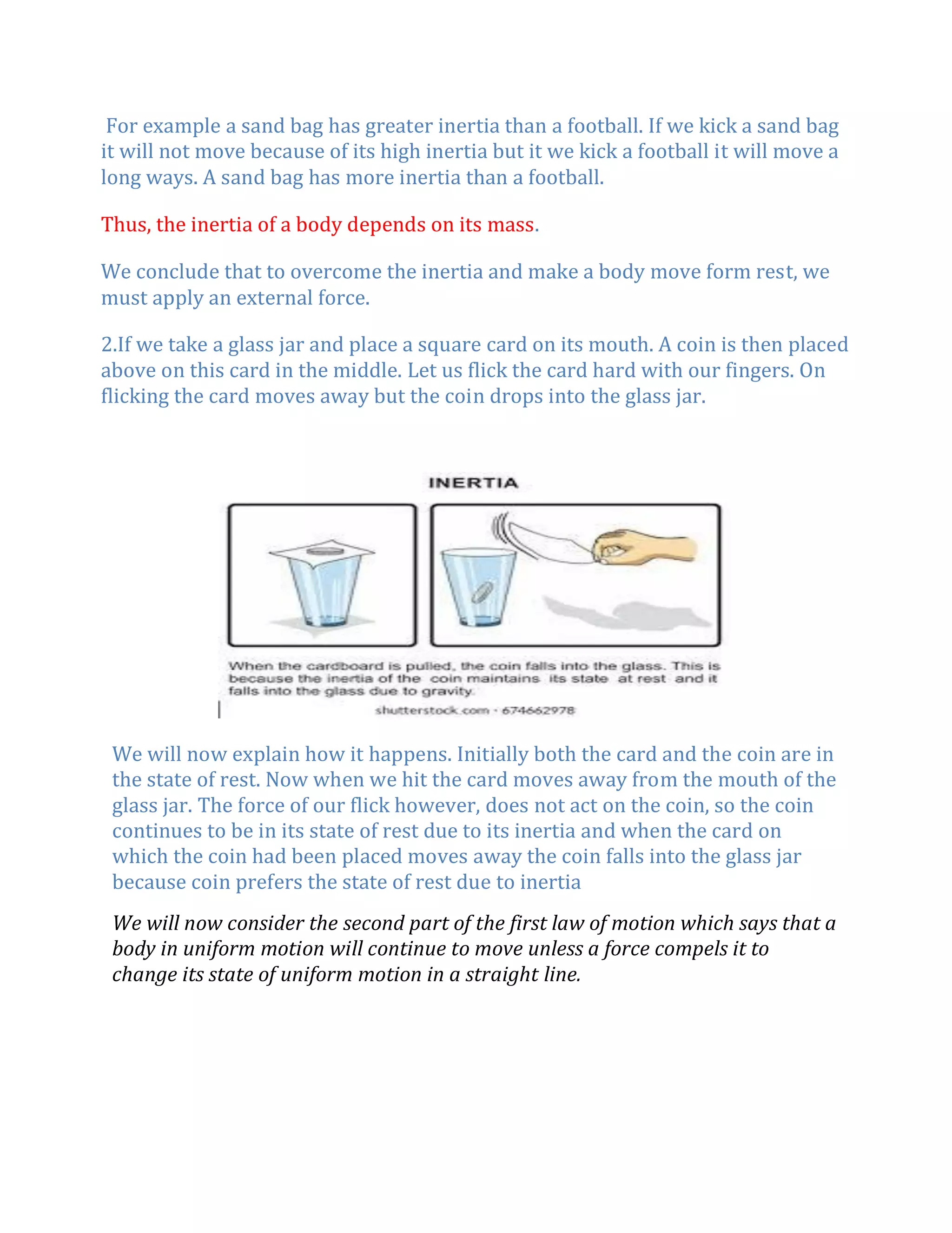 Forces and laws of motion 3 class ix | PDF