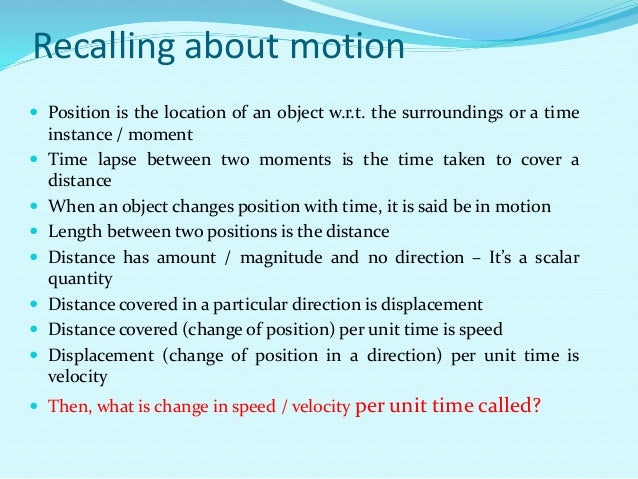 Forces and motion: Kinematics | PPTX