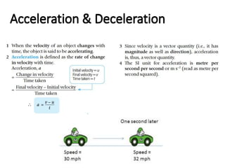 Deceleration Examples