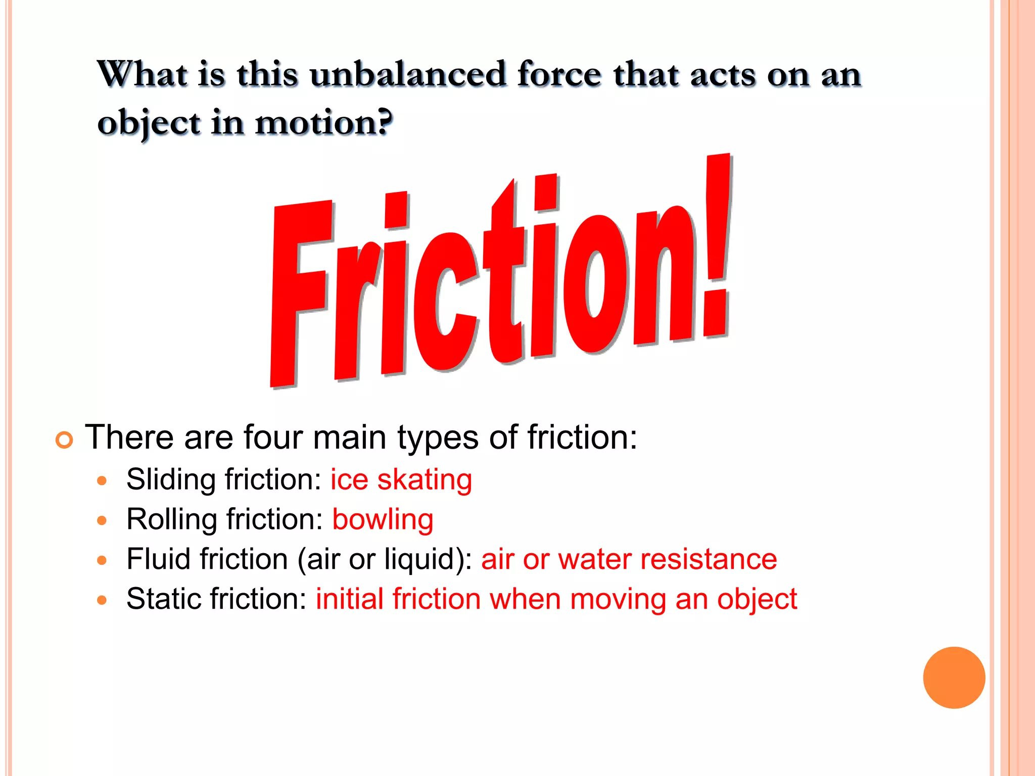 Forces and motion 7 th grade | PPTX