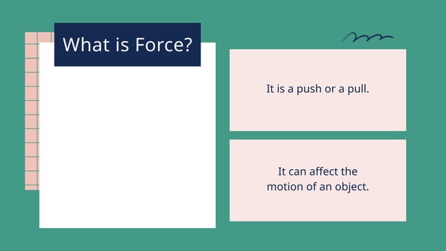 Forces and Motion Education Presentation in Green Dark Blue Neat ...