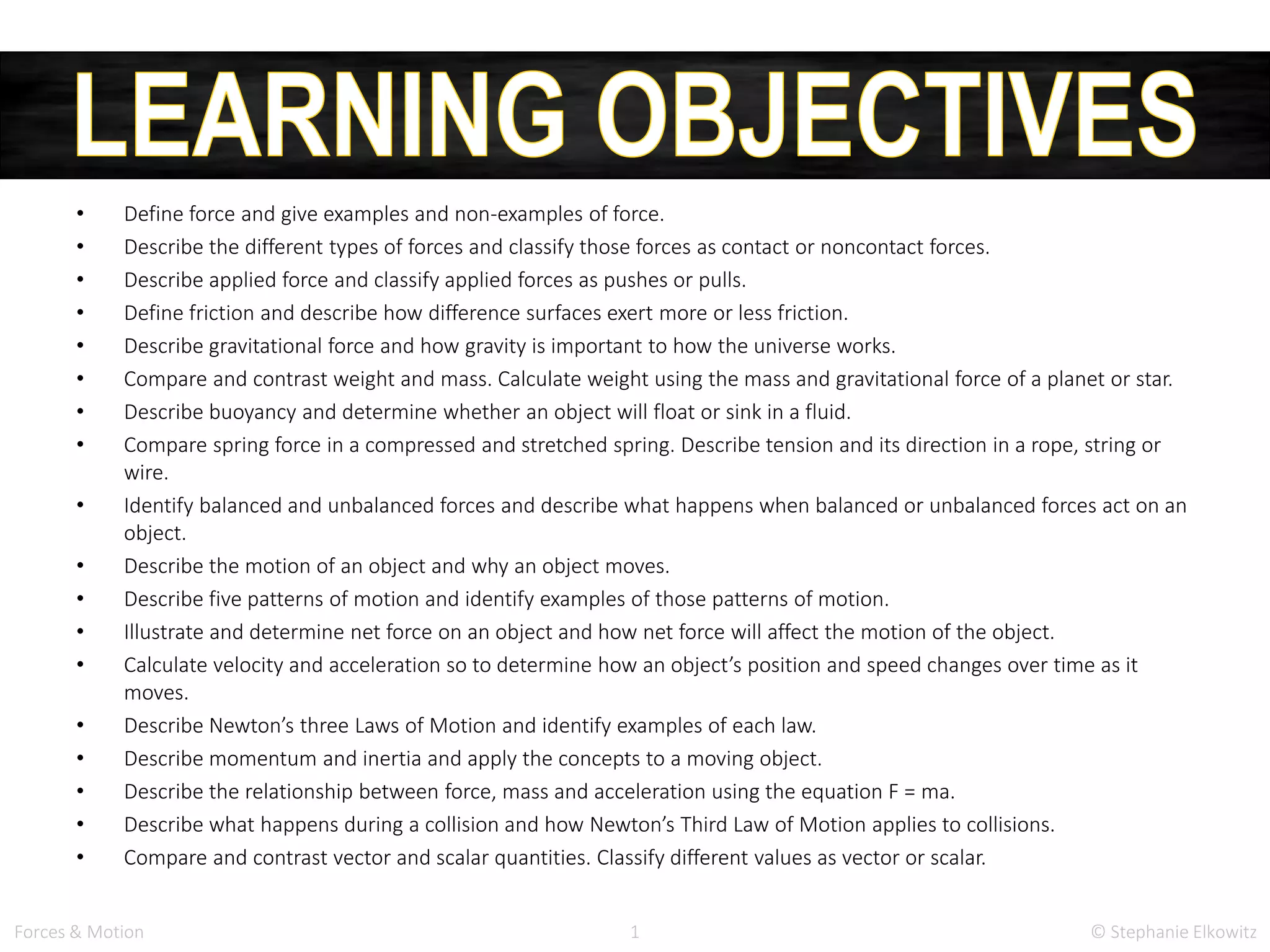 Forces and motion powerpoint | PPTX