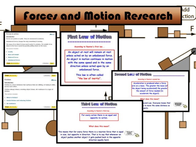 Forces and Motion Research | PPT