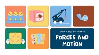 Forces and Motion Science Educational Presentation in Yellow, Blue and ...