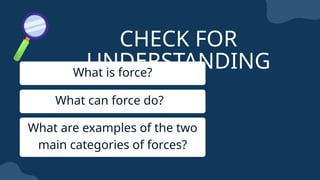 Forces and Motion Science Educational Presentation in Yellow, Blue and ...