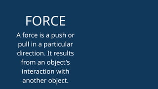 Forces and Motion Science Educational Presentation in Yellow, Blue and ...