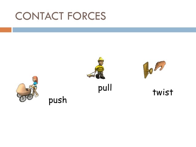 Examples Of Push And Pull Forces