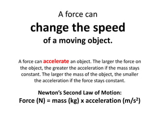 Forces and their effects pps | PPSX