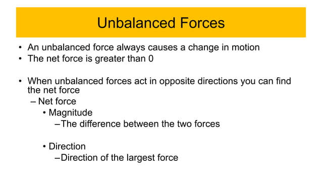 Forces Balanced and Unbalanced.pptx | Physics | Science