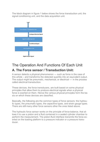 Force Sensor Data Acquisition | PDF