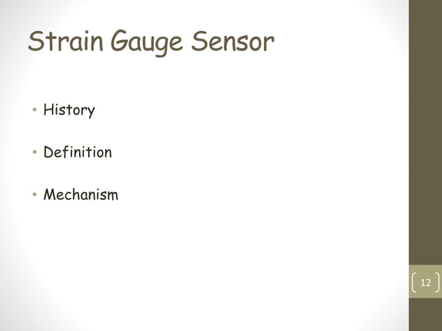 Force sensors presentation | PPTX | Physics | Science